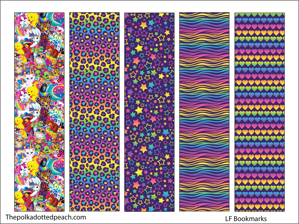 LF Bookmarks Set of 5 – The Polka Dotted Peach Supply Co.