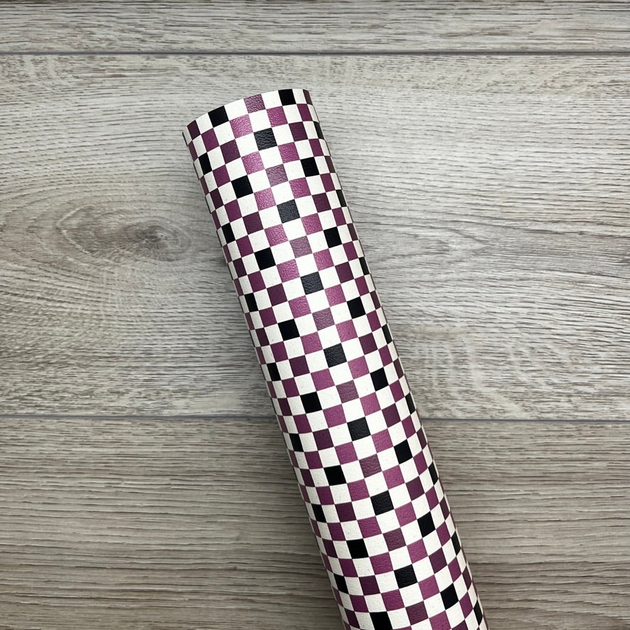 Purple Dino Checkers – The Polka Dotted Peach Supply Co.