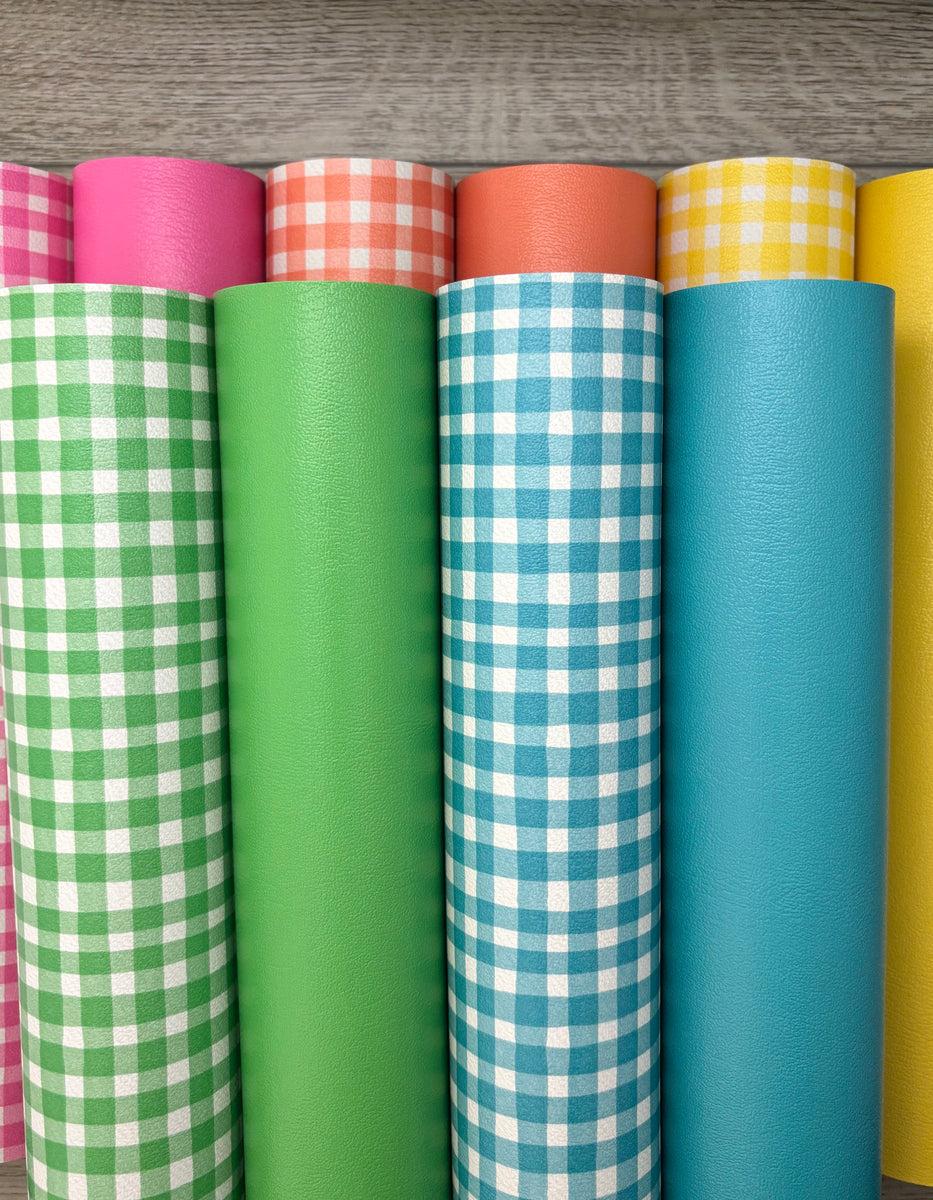 Spring Splendor Gingham and Matching Solid Set – The Polka Dotted Peach ...