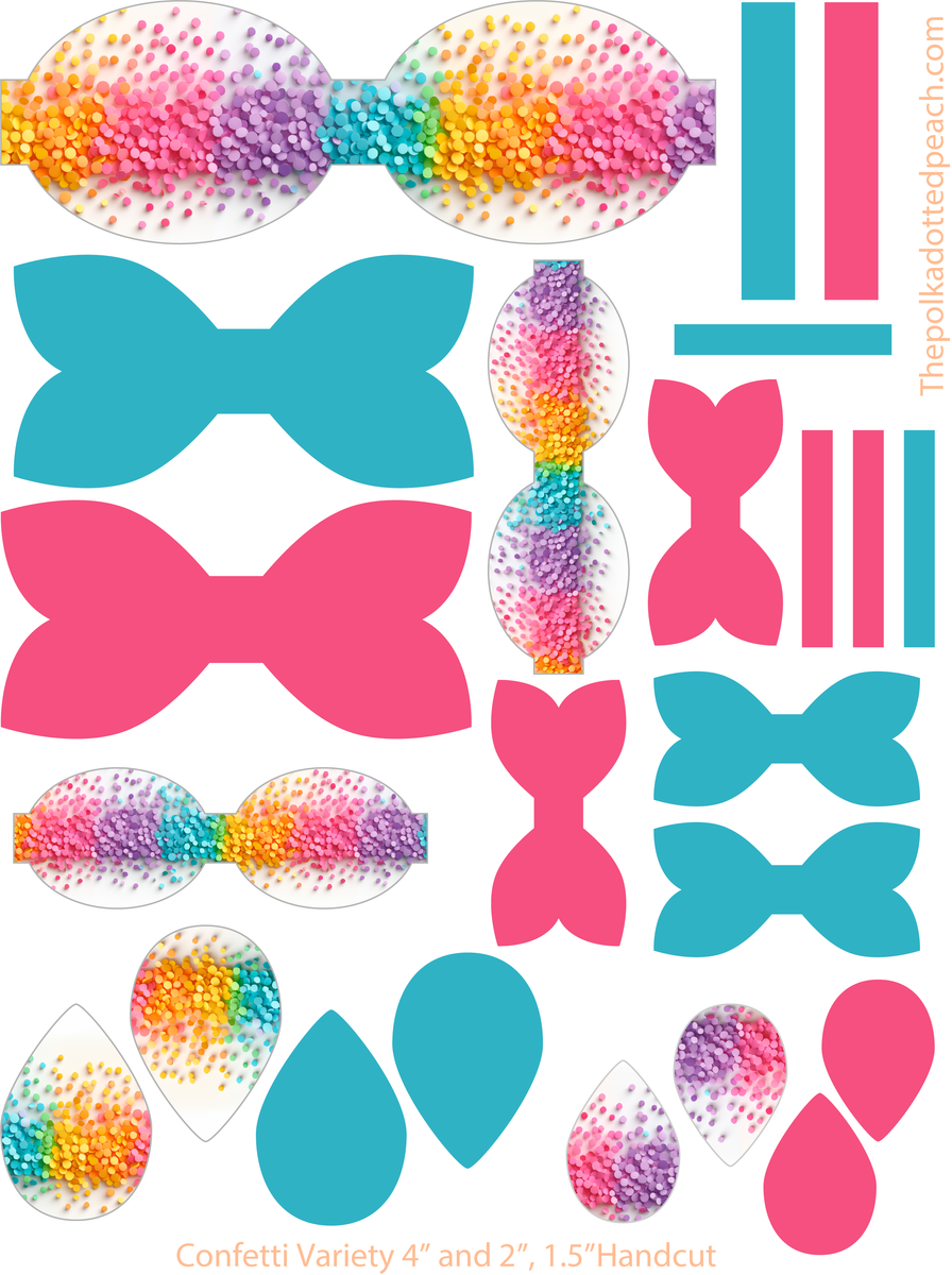 Confetti Variety Handcut – The Polka Dotted Peach Supply Co.