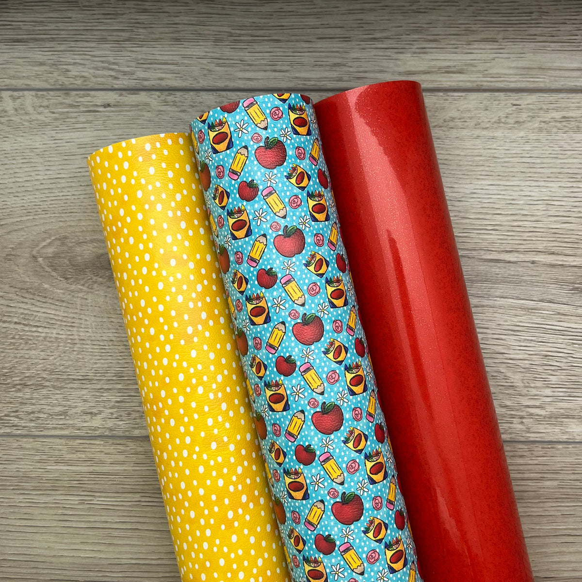 Crayons and Apples Set – The Polka Dotted Peach Supply Co.