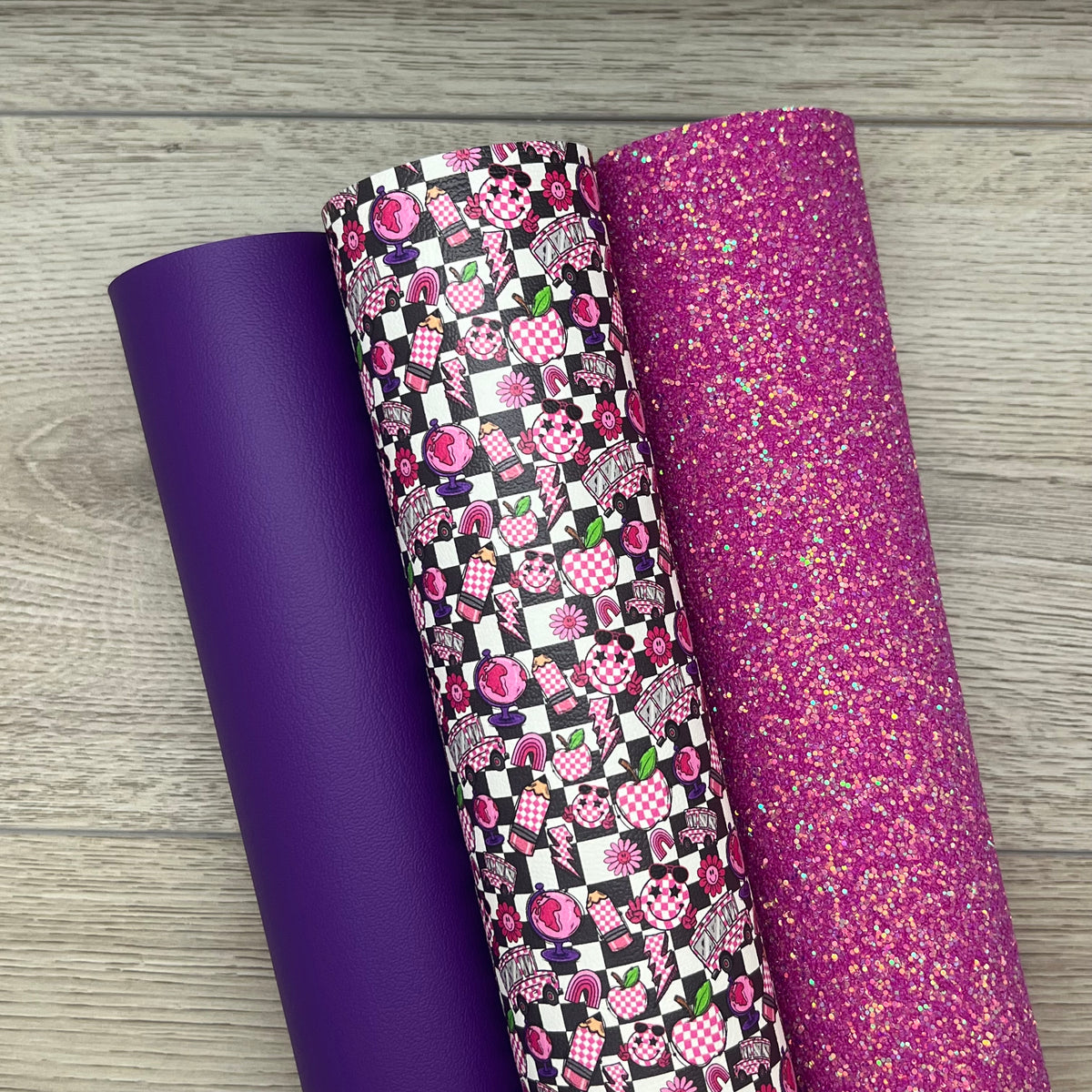 Pink Checker School Supplies Set – The Polka Dotted Peach Supply Co.