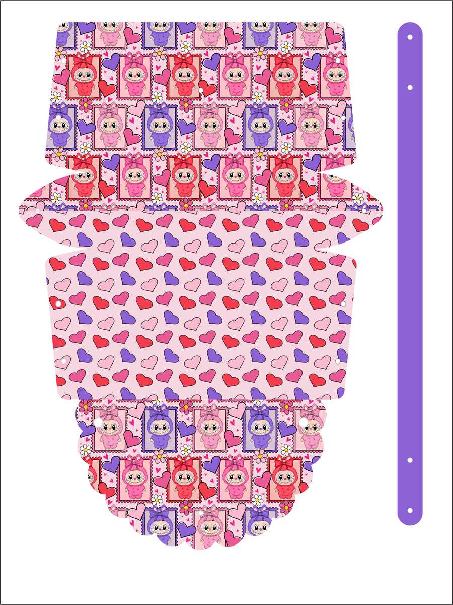 LaBuBu Valentine With Hearts No Sew Purse – The Polka Dotted Peach ...