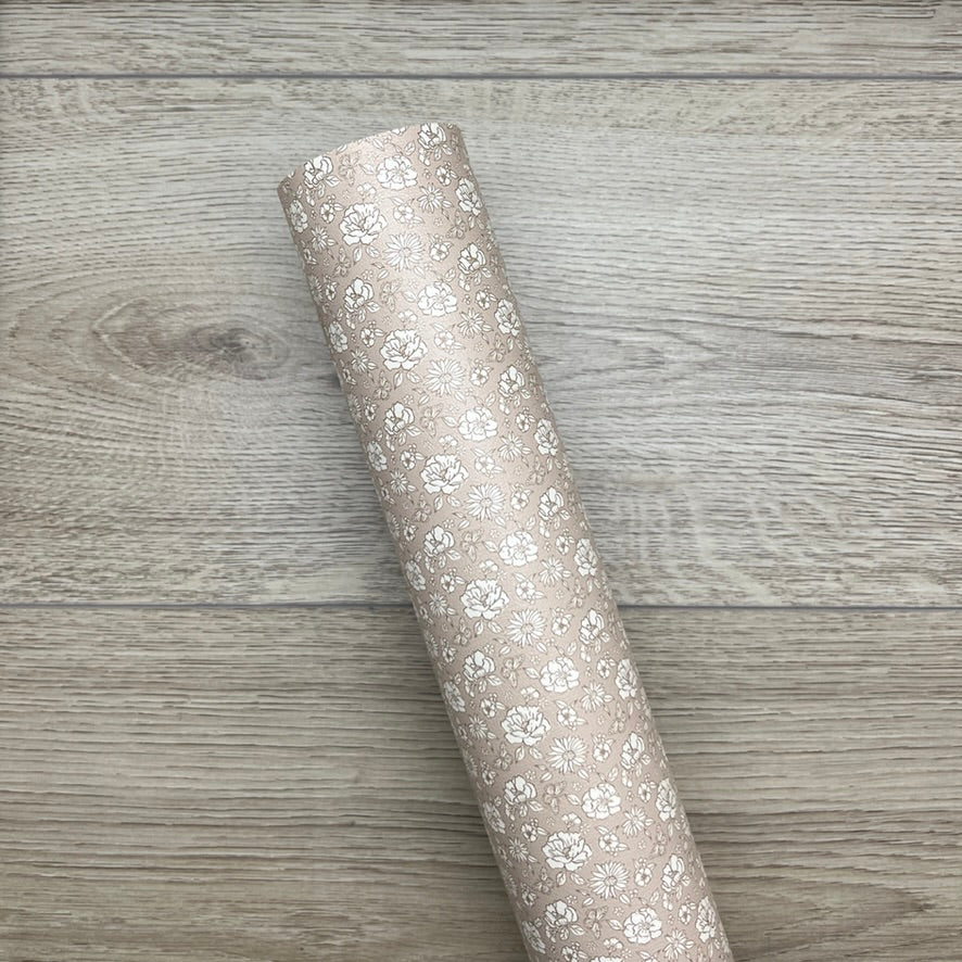Boho Vintage Floral Tan – The Polka Dotted Peach Supply Co.